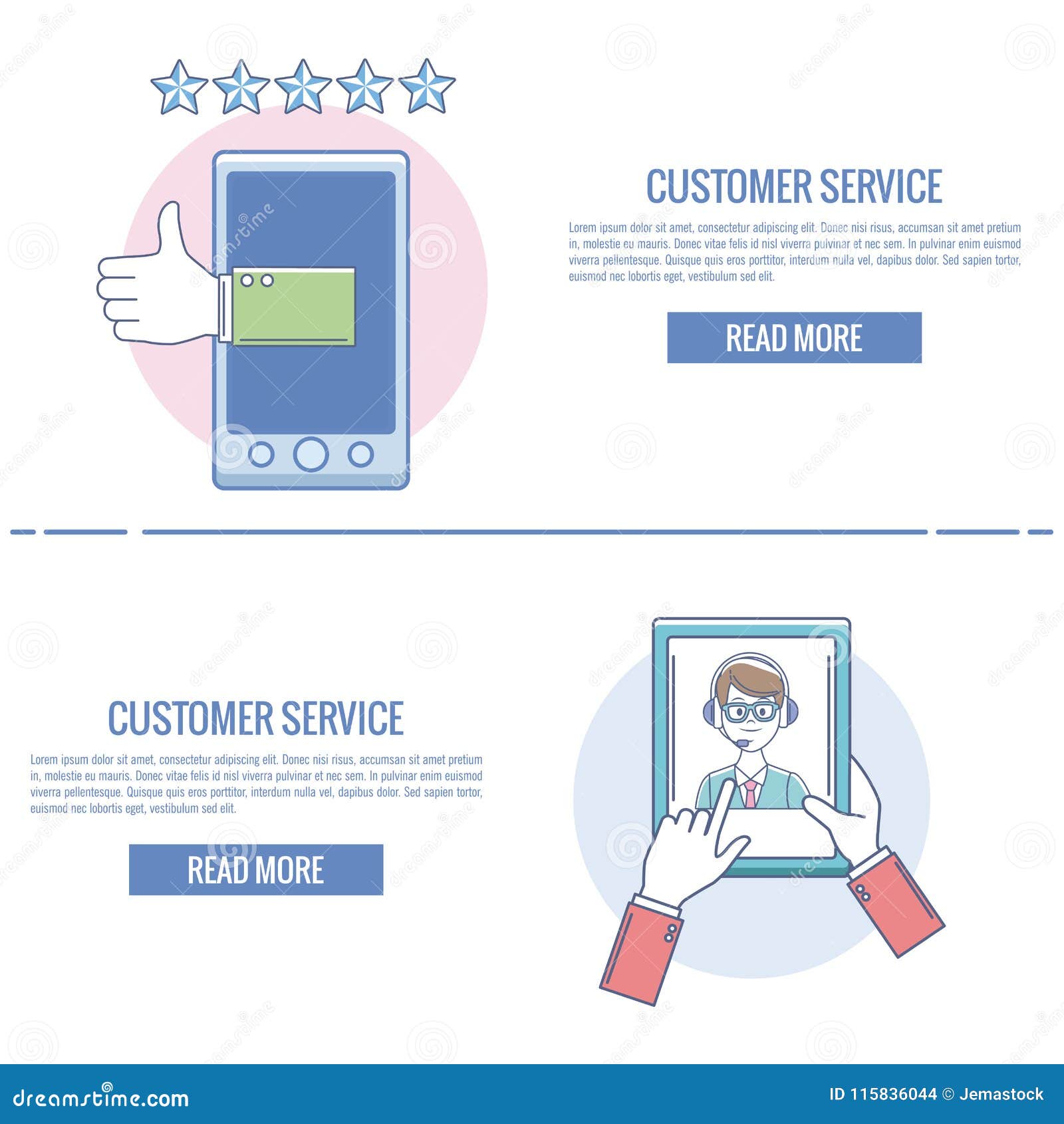 Customer Service and Support Infographic Stock Vector - Illustration of ...