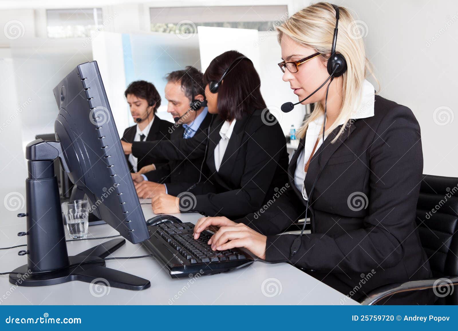 Customer Service Support People Stock Photo - Image of assistant ...