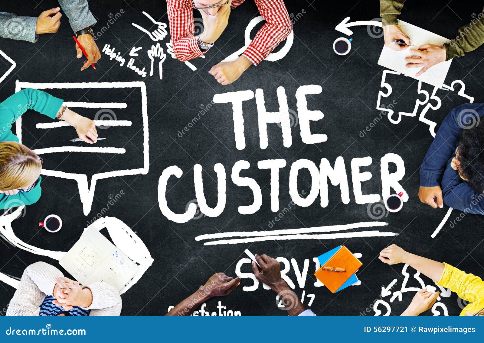 Customer Service Support Solution Assistance Aid Concept Stock Image ...