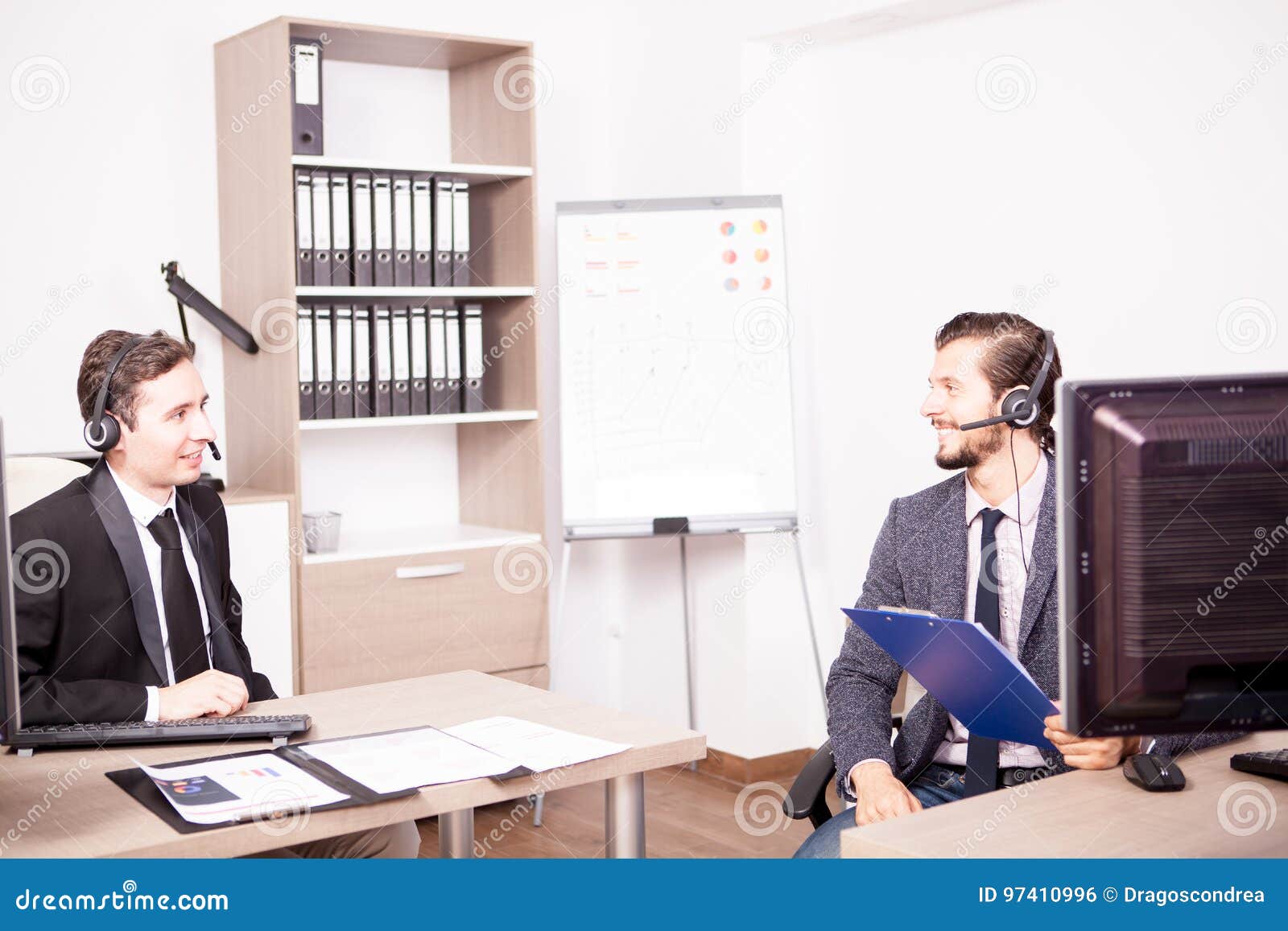 Customer Service Support Working in the Office Stock Photo - Image of ...