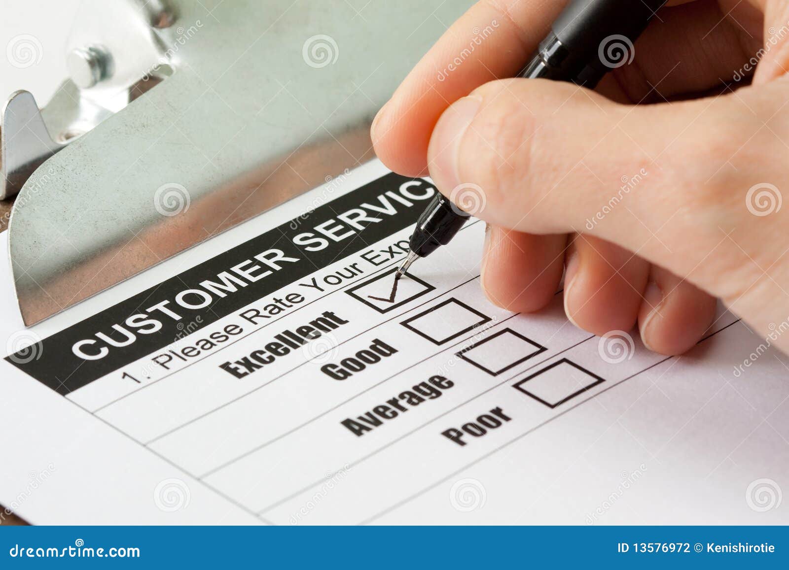 Customer service survey stock photo. Image of page, questionnaire ...