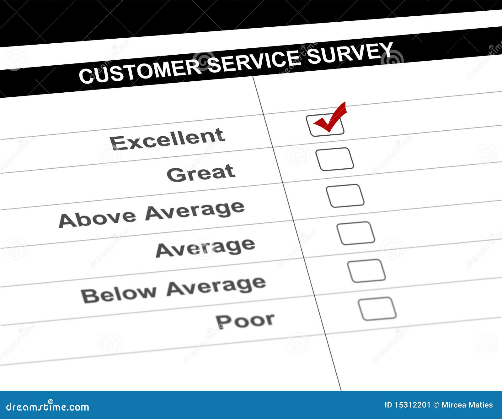 Customer service survey stock image. Image of business - 15312201