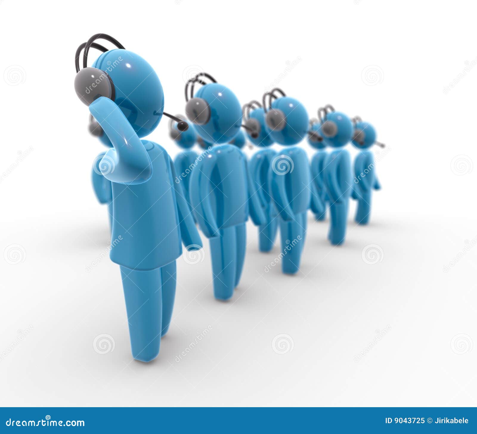 Customer service team stock illustration. Illustration of advisor - 9043725