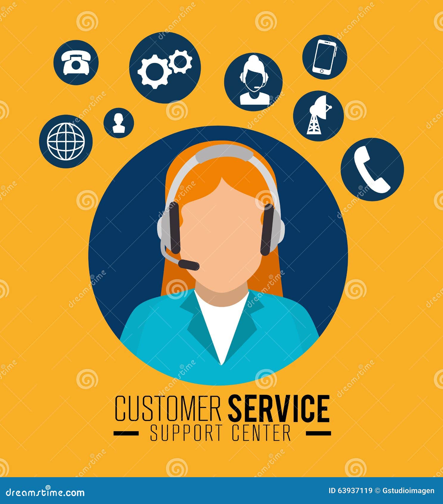 Customer Service and Technical Support Stock Illustration ...