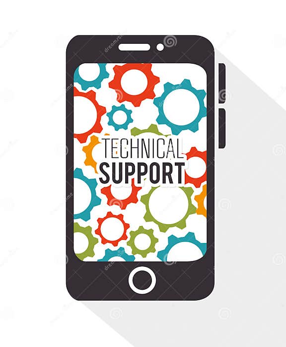 Customer Service and Technical Support Stock Vector - Illustration of ...
