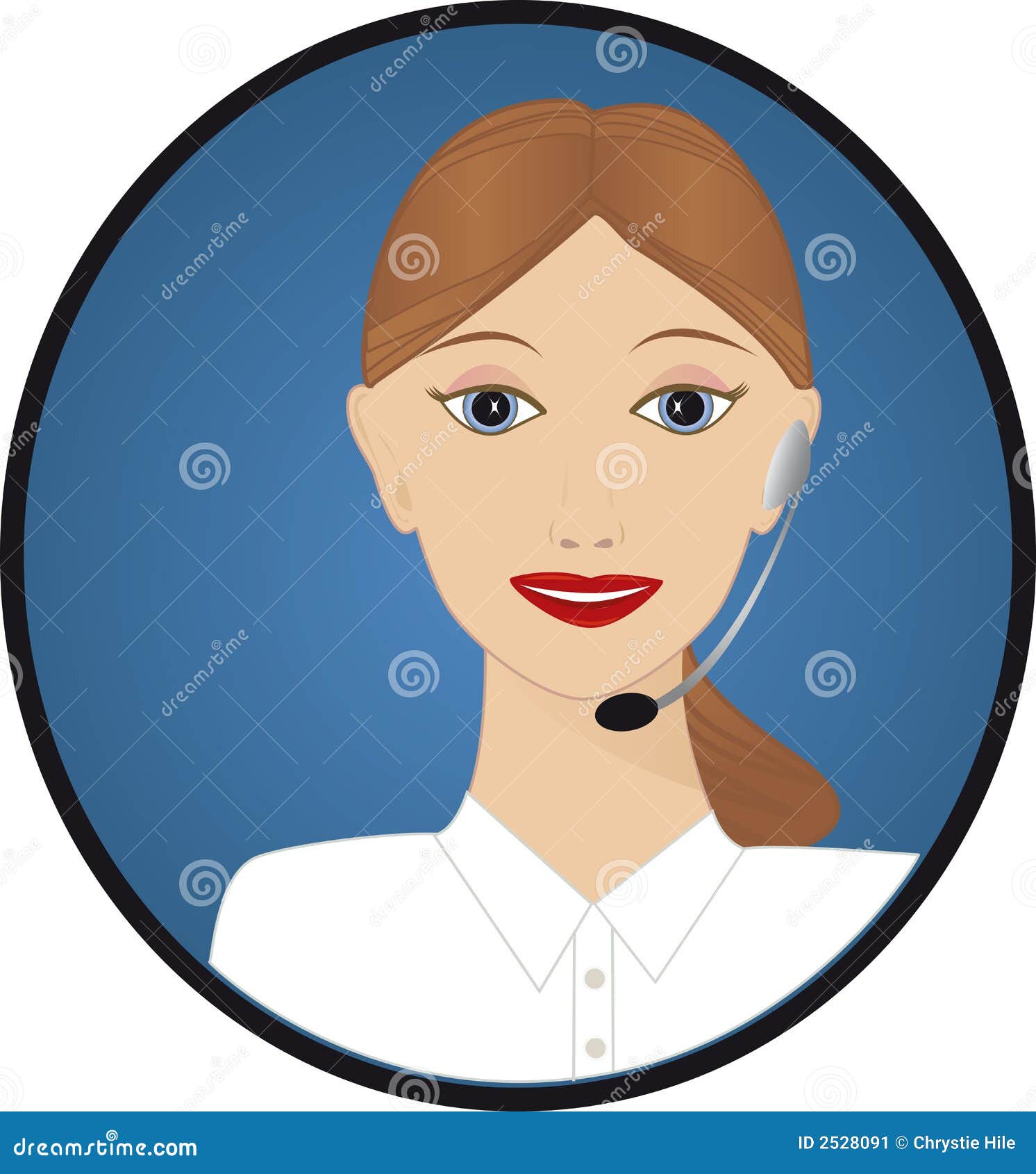 Customer Service Telephonist Stock Vector - Illustration of phones ...