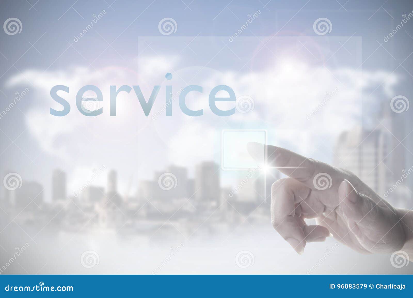 Customer Service Touchscreen Stock Image - Image of touchpad, push ...