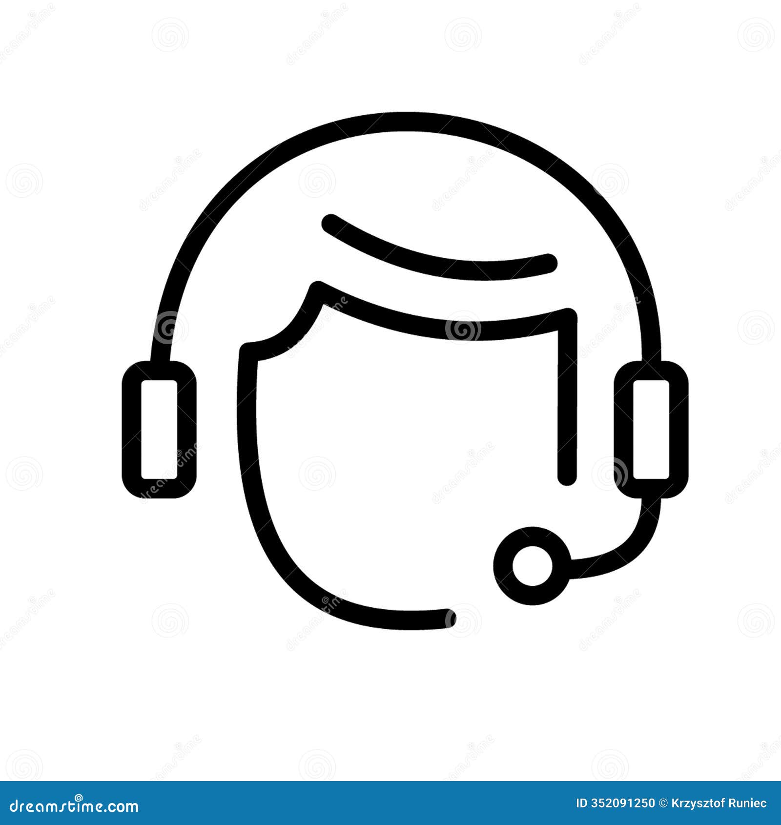 Customer Service - Vector Icon Stock Illustration - Illustration of ...