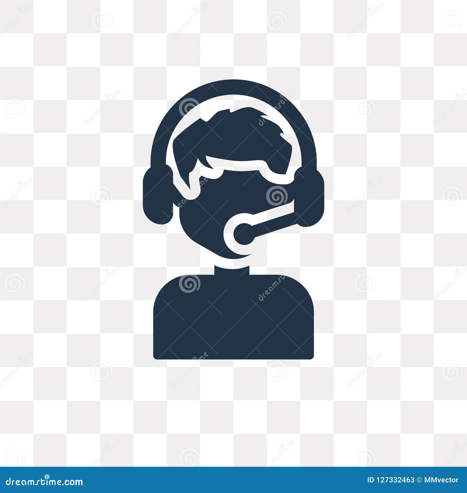 Customer Service Vector Icon Isolated on Transparent Background ...