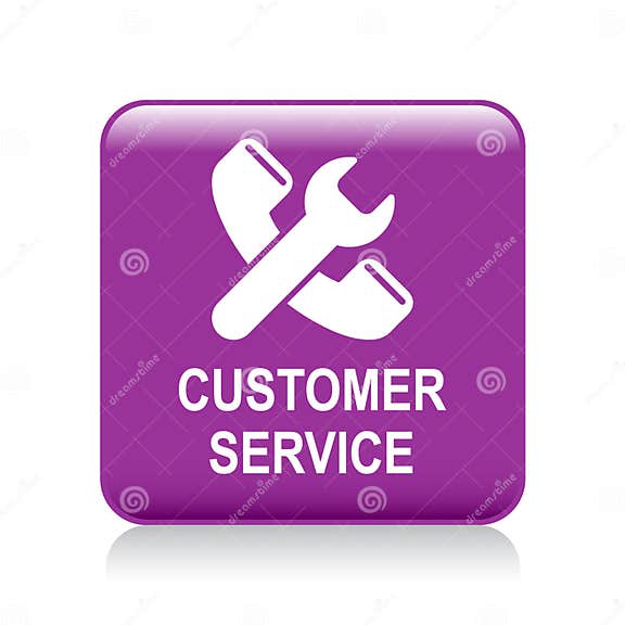 Customer service button stock illustration. Illustration of center ...