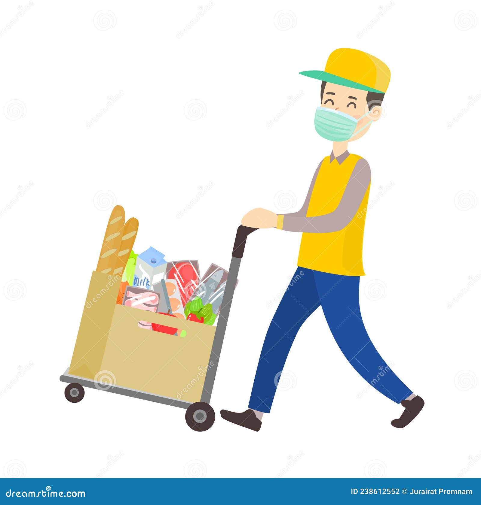 Customer Service on White Background Vector. Stock Vector ...