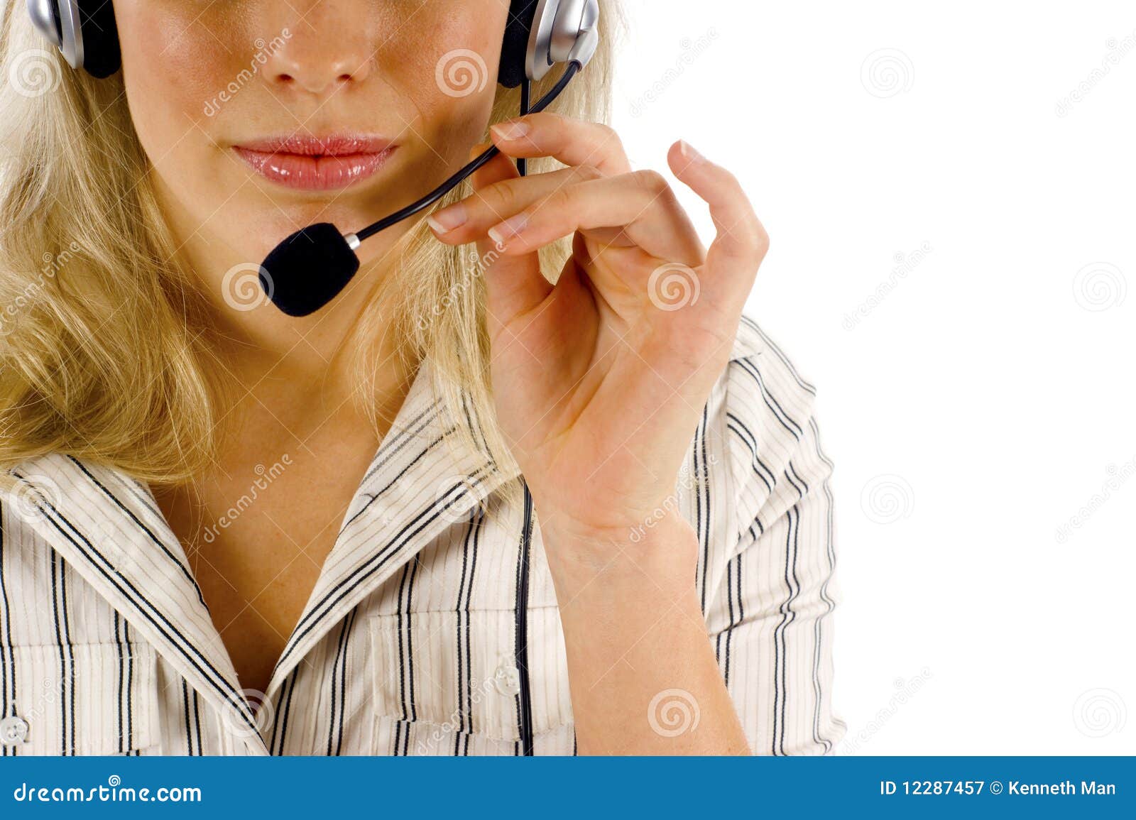 Customer Service Woman stock image. Image of hotline - 12287457