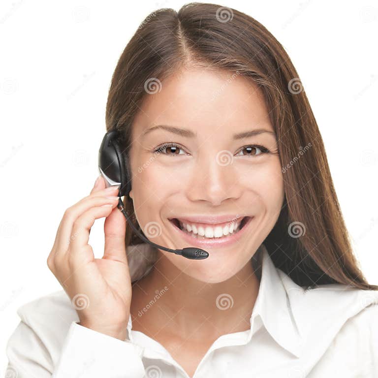 Customer Service Woman stock image. Image of model, female - 16112201