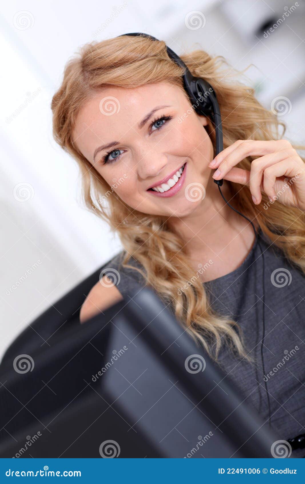Customer service woman stock photo. Image of center, contact - 22491006