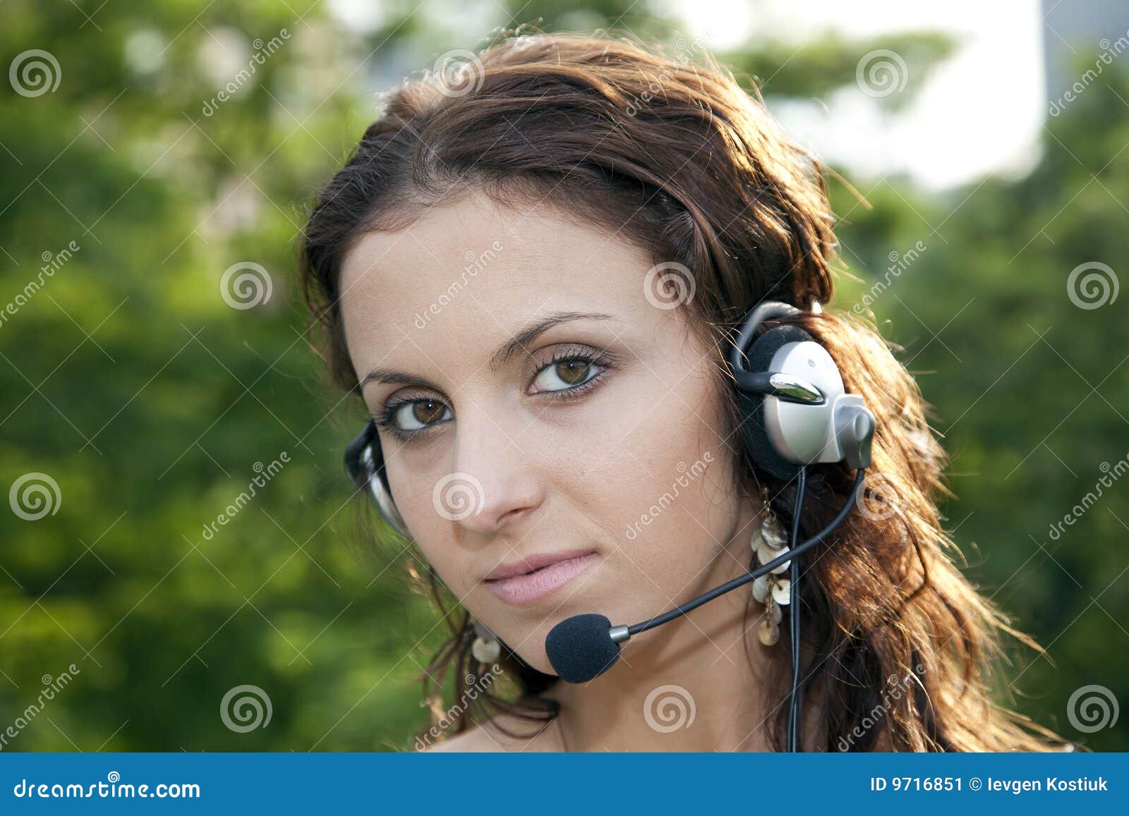 Customer service woman stock image. Image of woman, customer - 9716851