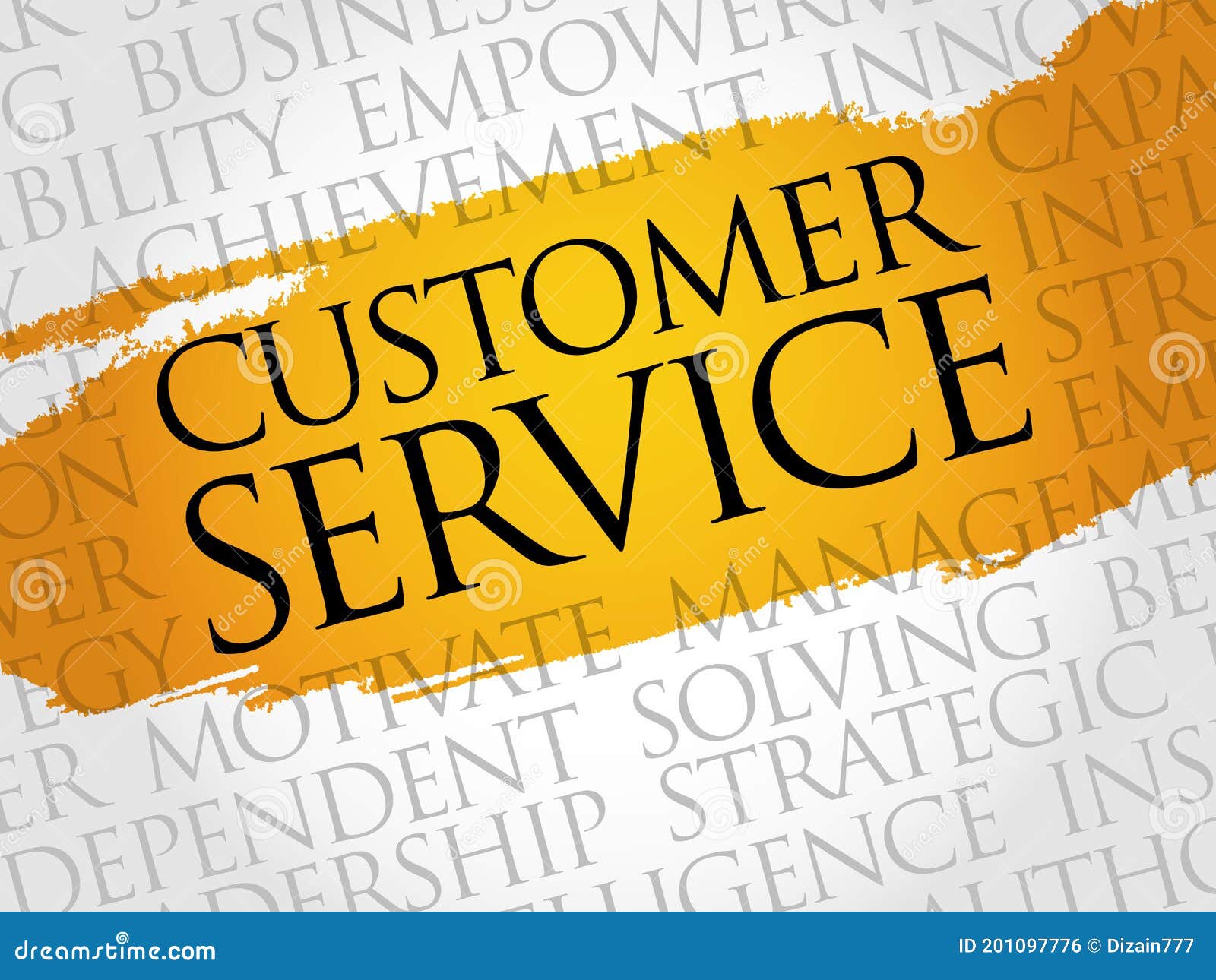 Customer Service Word Cloud Stock Illustration - Illustration of ...