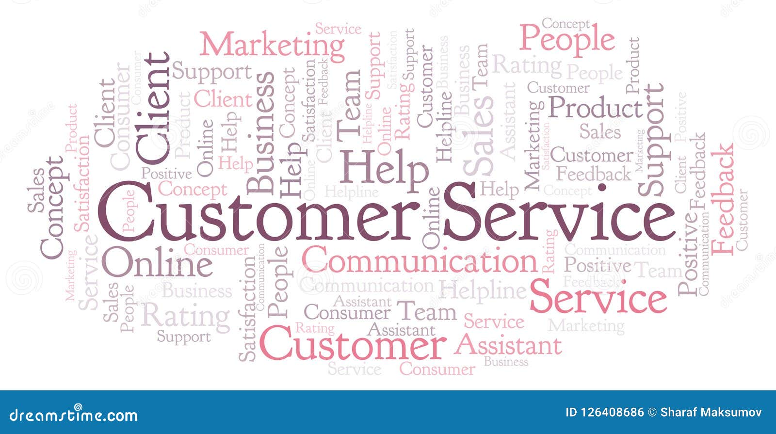 Customer Service Word Cloud. Stock Illustration - Illustration of ...