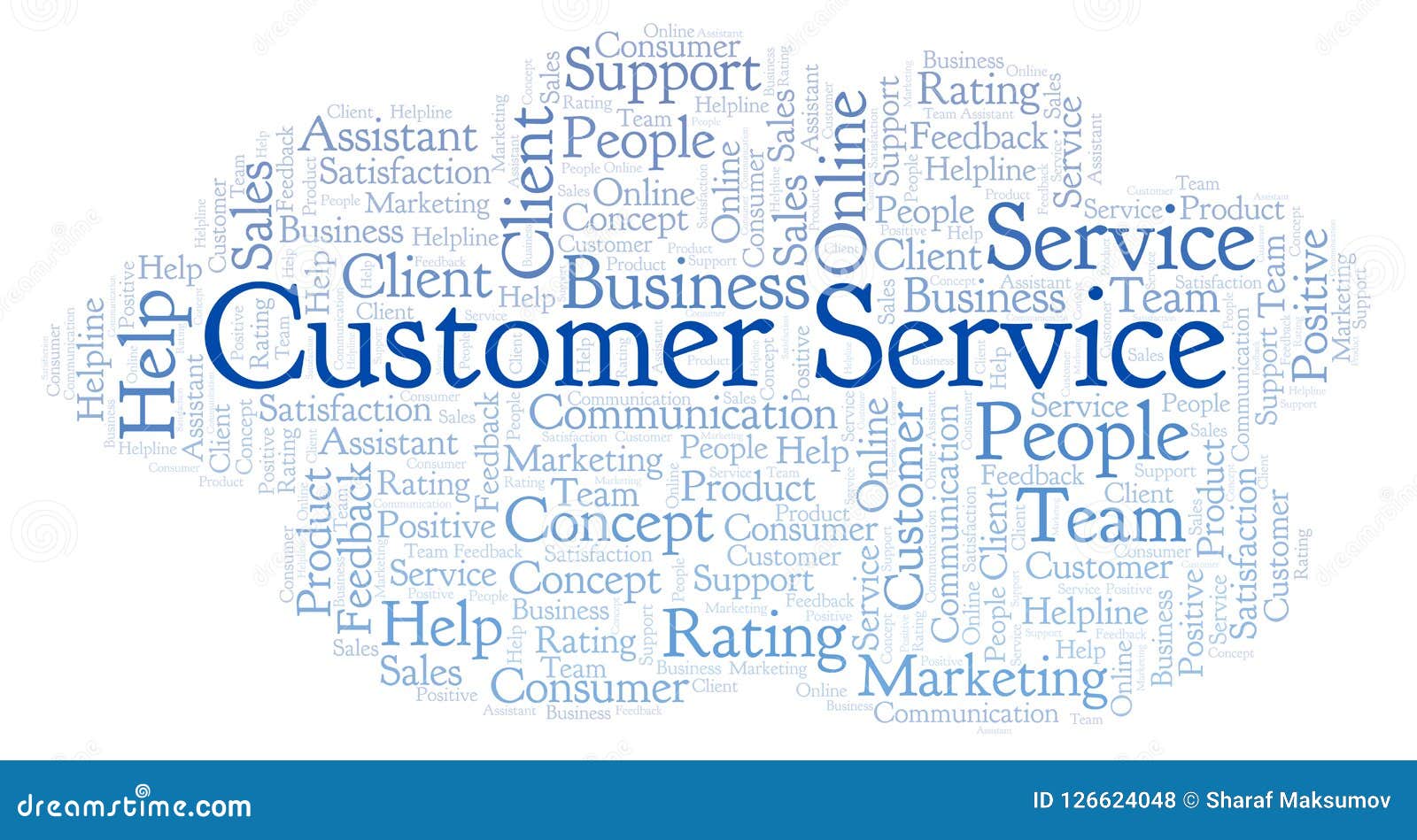 Customer Service Word Cloud. Stock Illustration - Illustration of ...