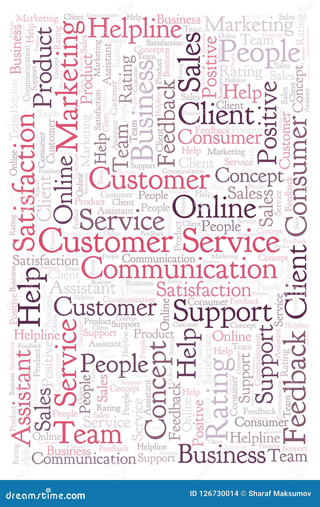 Customer Service Word Cloud. Stock Illustration - Illustration of ...