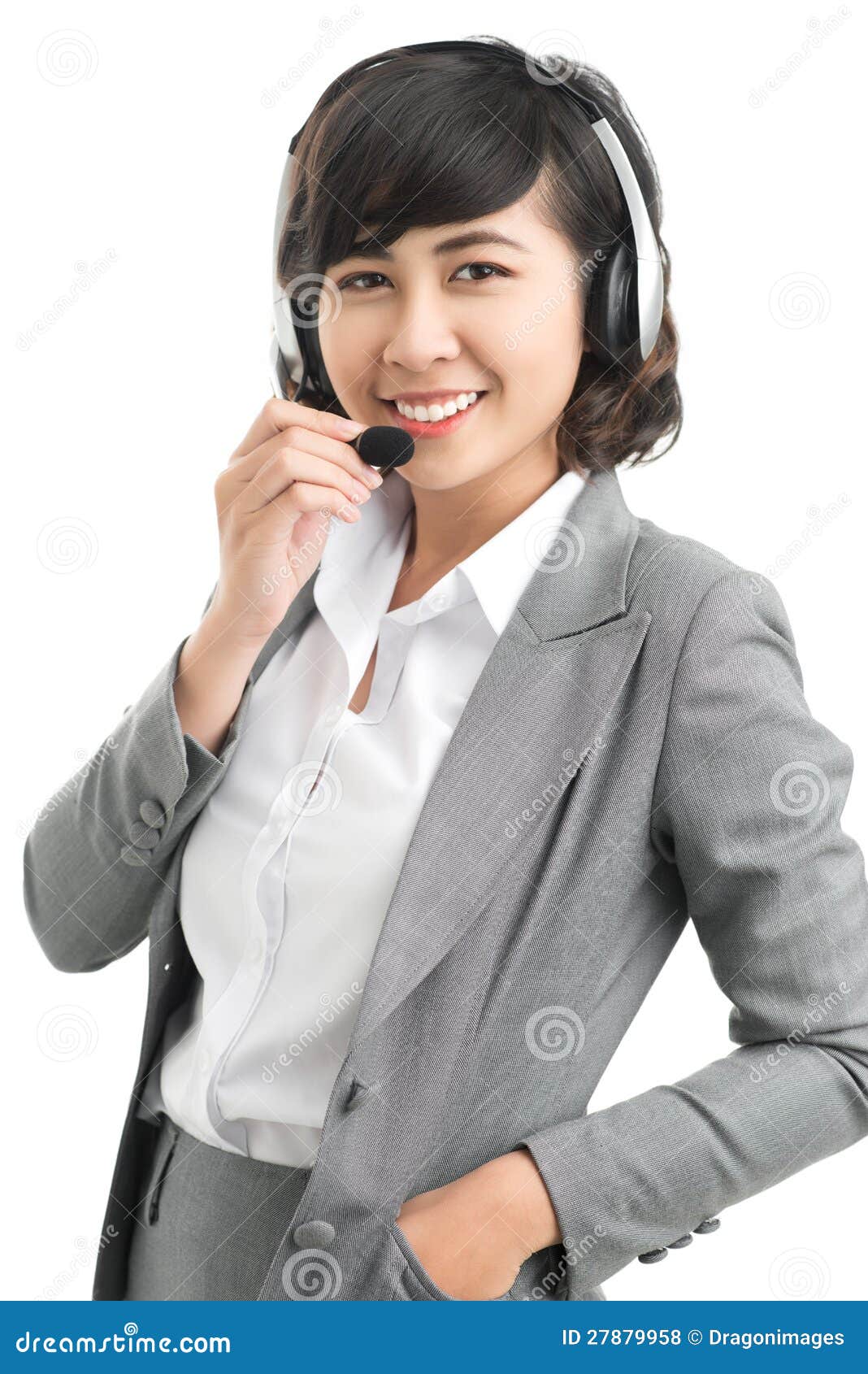 Customer service worker stock photo. Image of center - 27879958