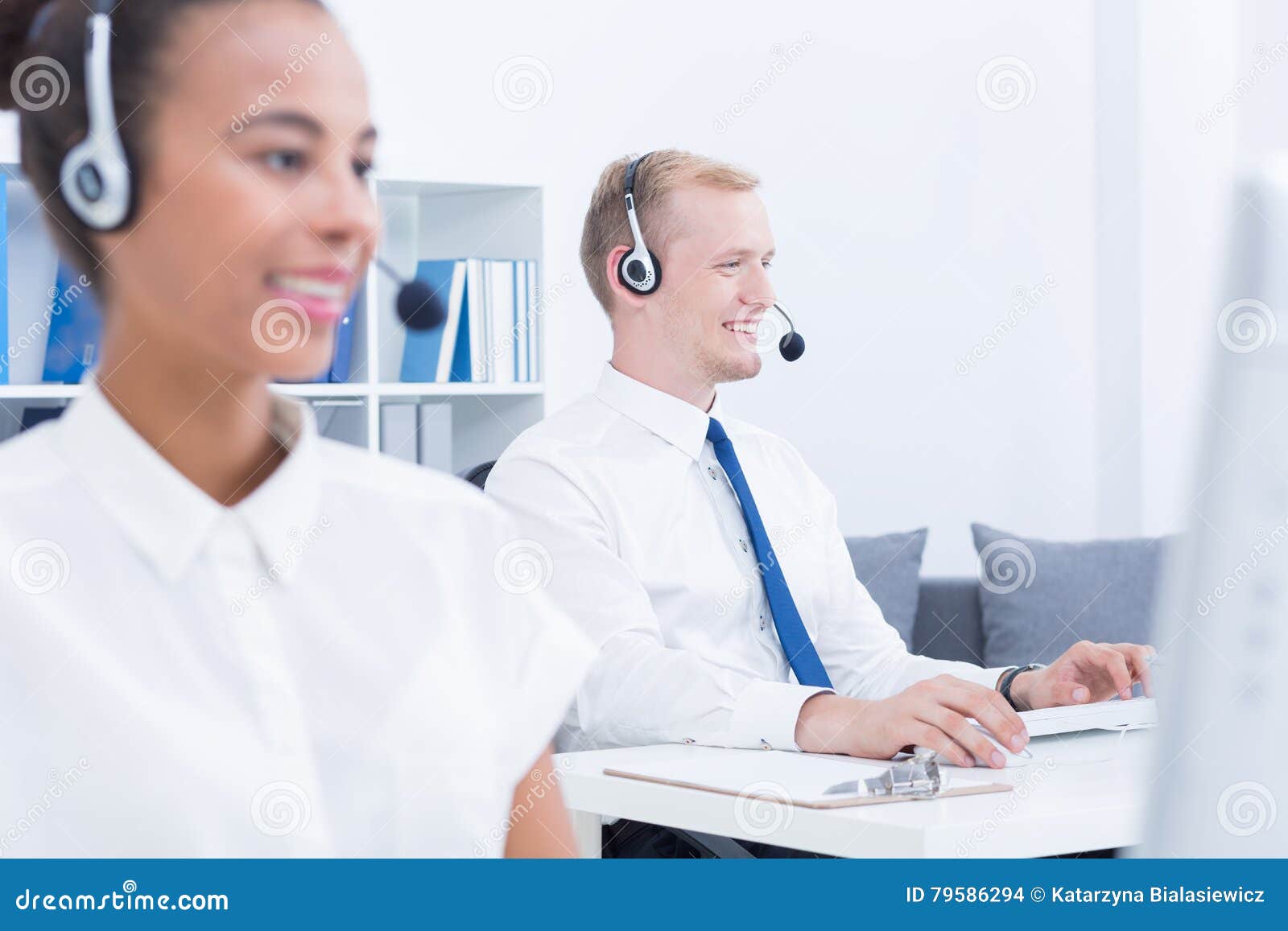 Customer service workers stock photo. Image of centre - 79586294
