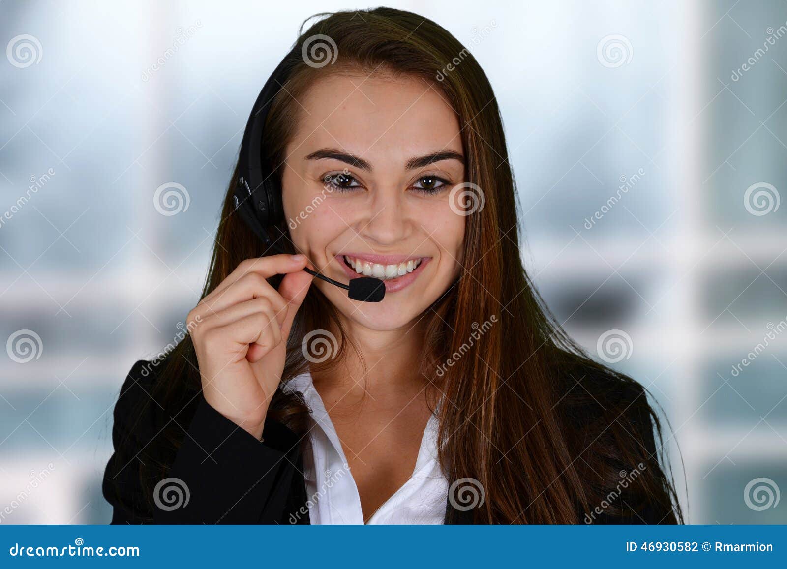 Customer Service stock photo. Image of line, smile, female - 46930582