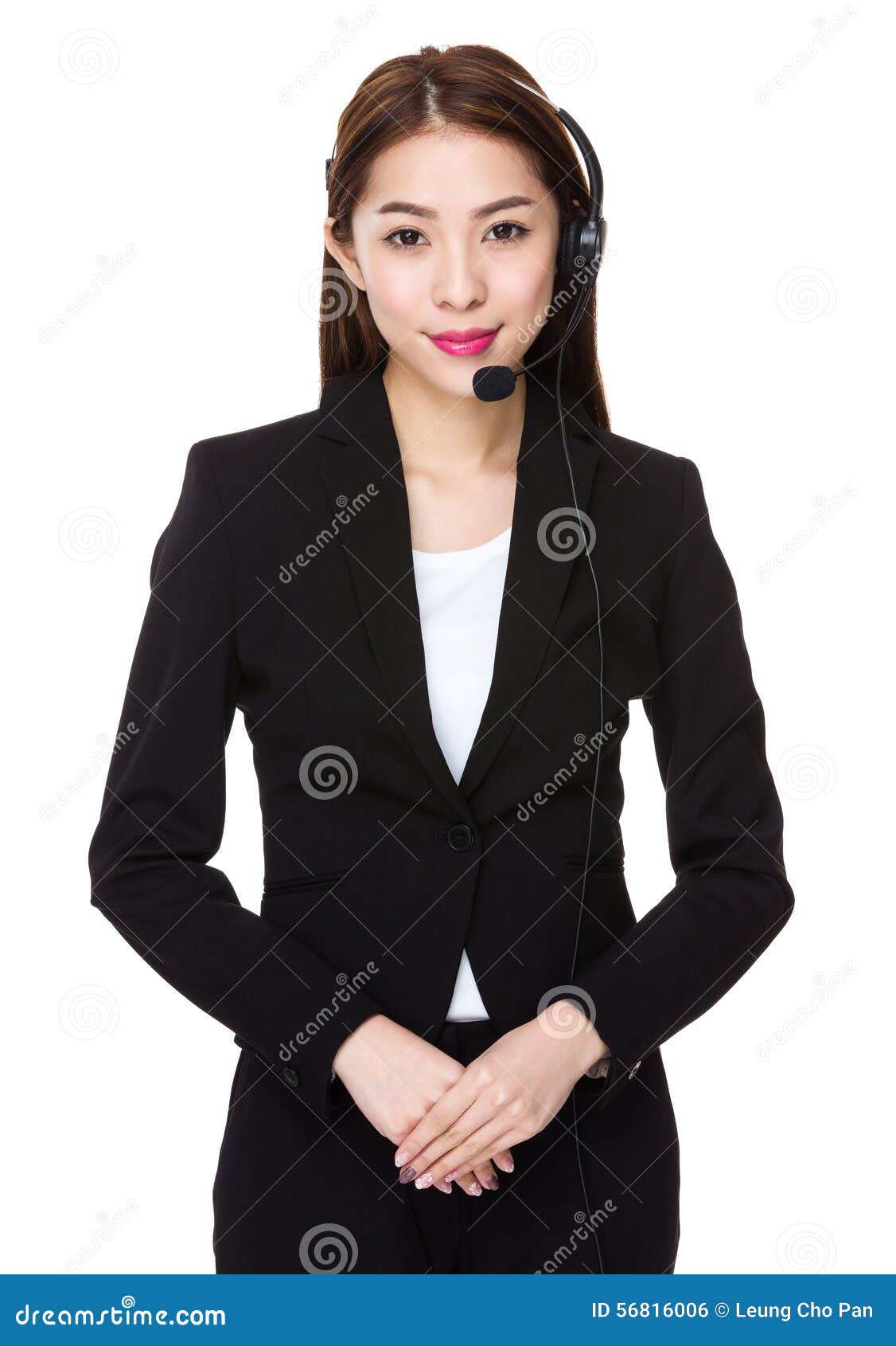 Customer Services Assistant Stock Photo - Image of background, girl ...