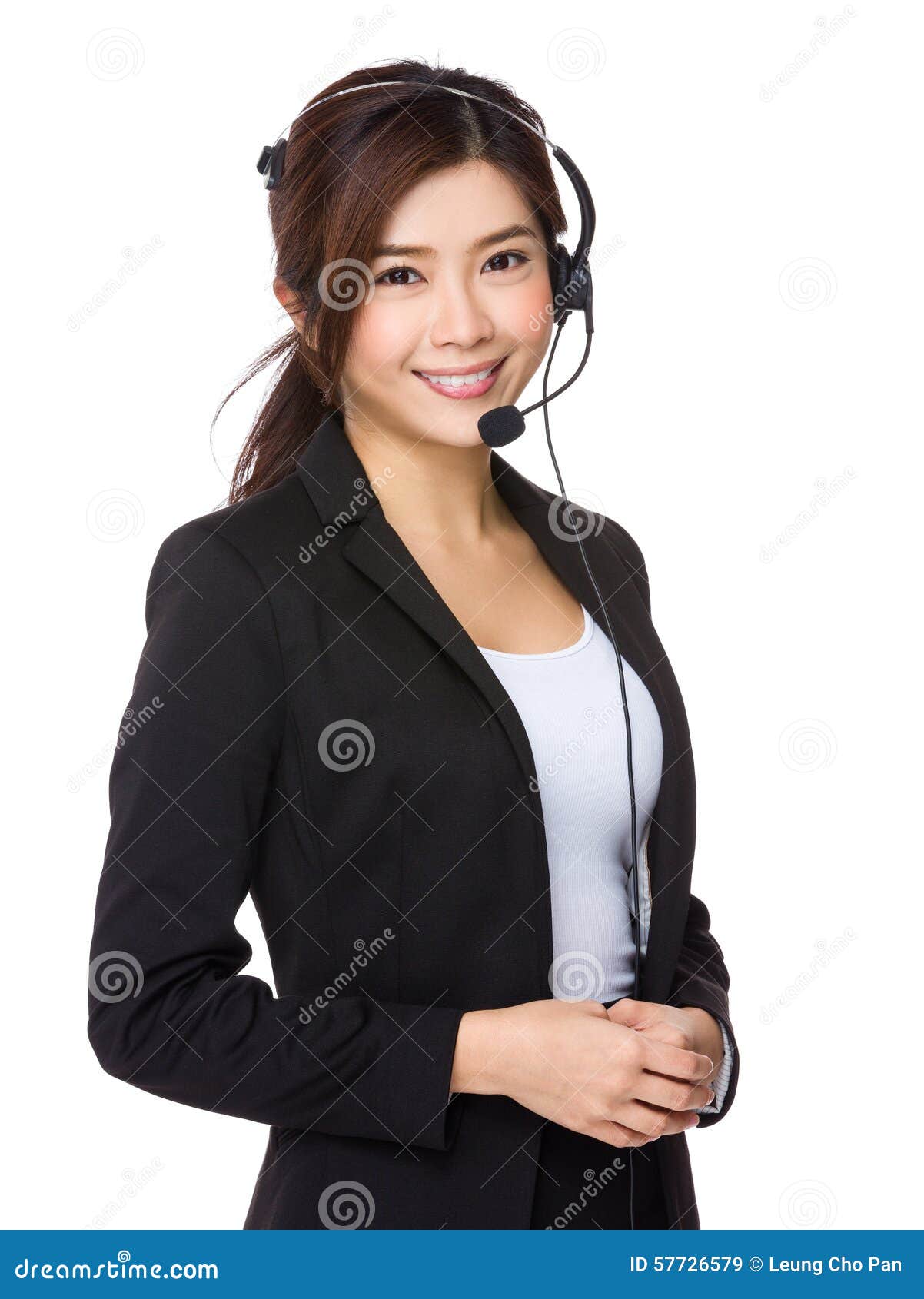 Customer Services Consultant Stock Image - Image of headset, female ...
