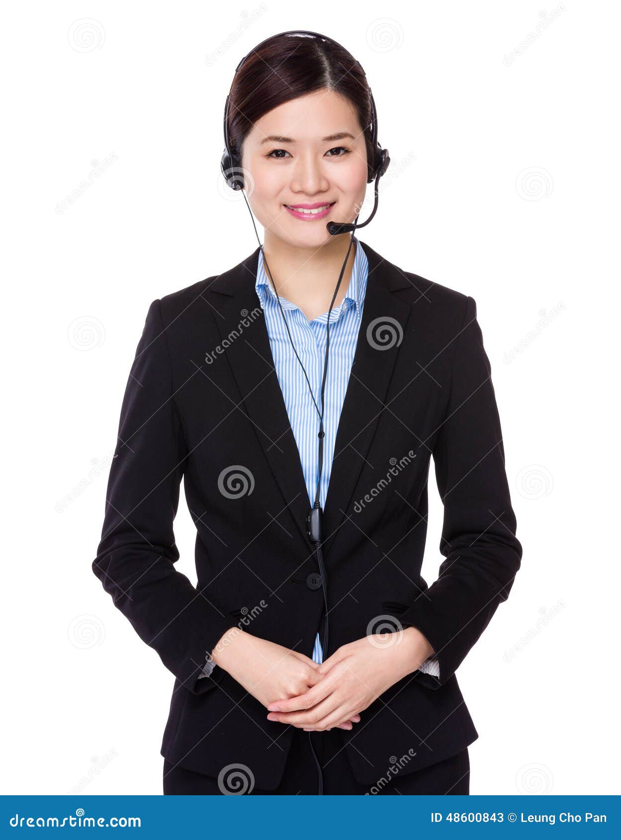 Customer services officer stock image. Image of chinese - 48600843