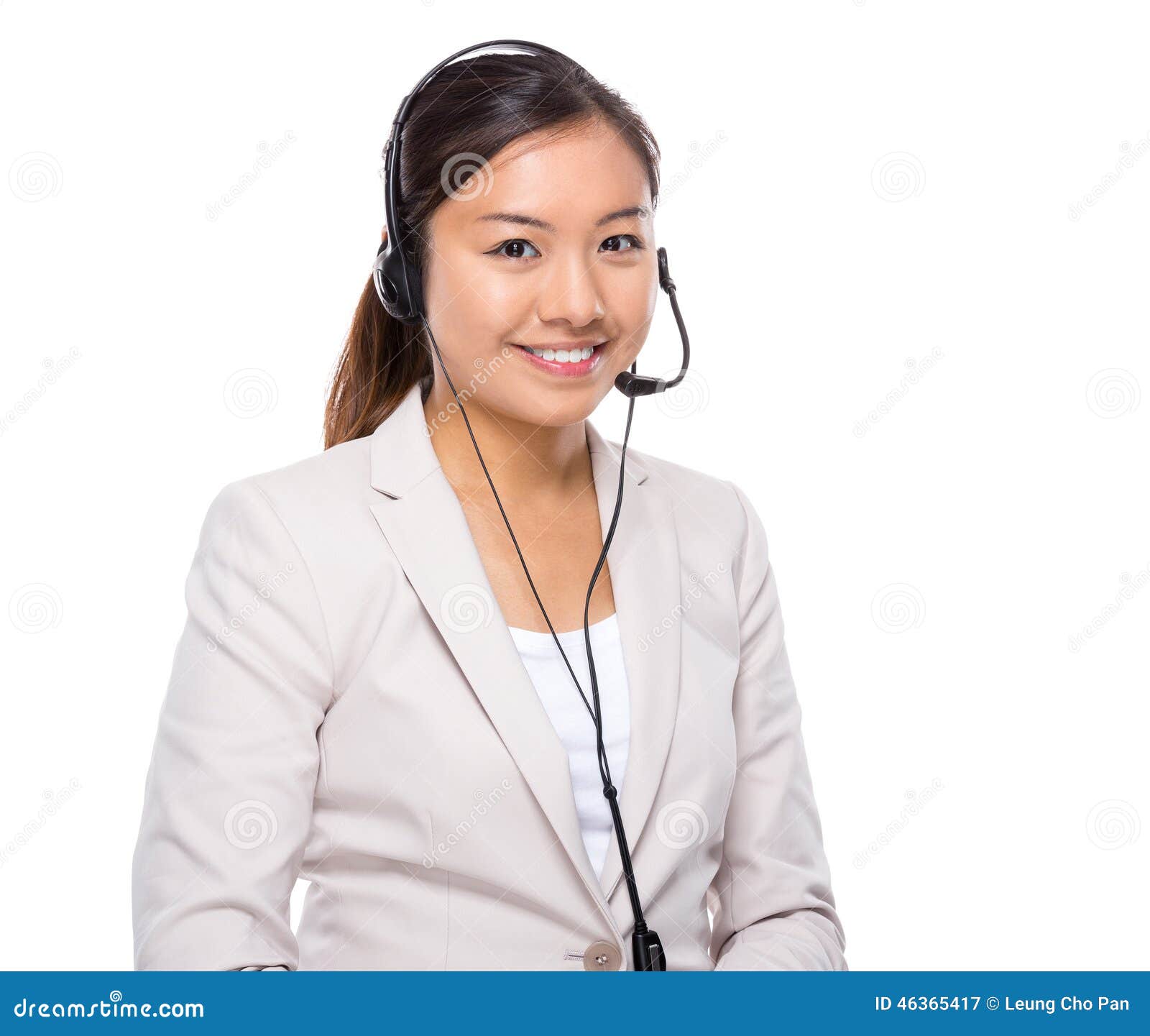 Customer services operator stock image. Image of isolated - 46365417