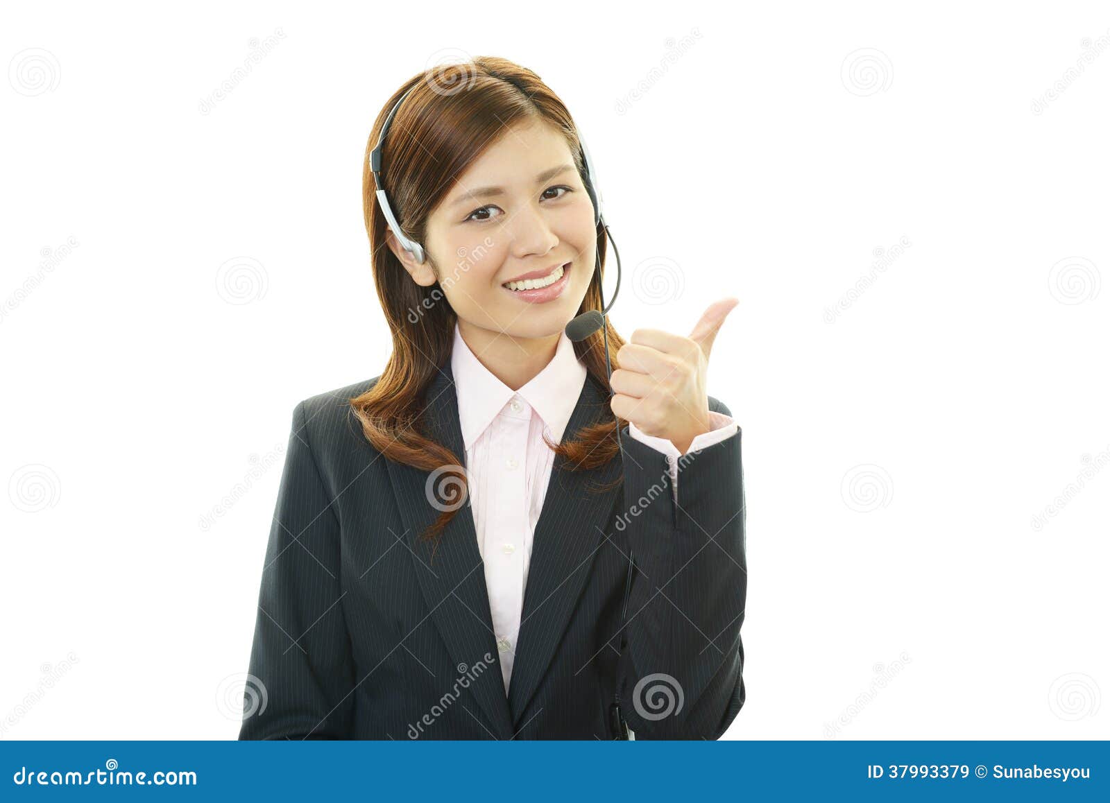 Customer services operator stock image. Image of businesswoman - 37993379
