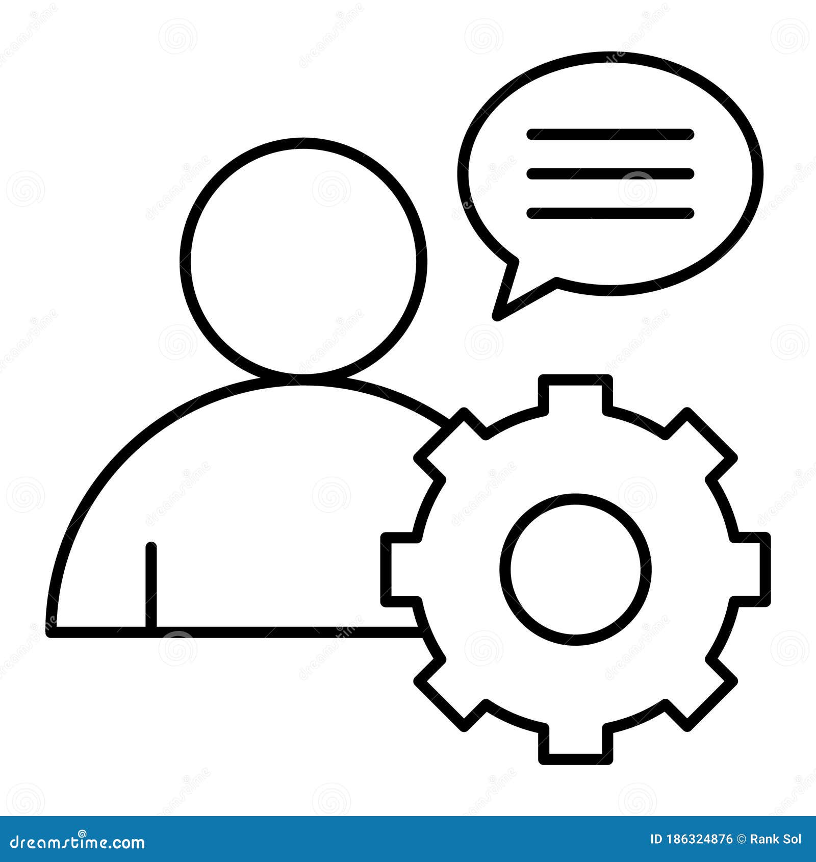 Customer Services Outline Vector Icon Which Can Easily Modify or Edit ...