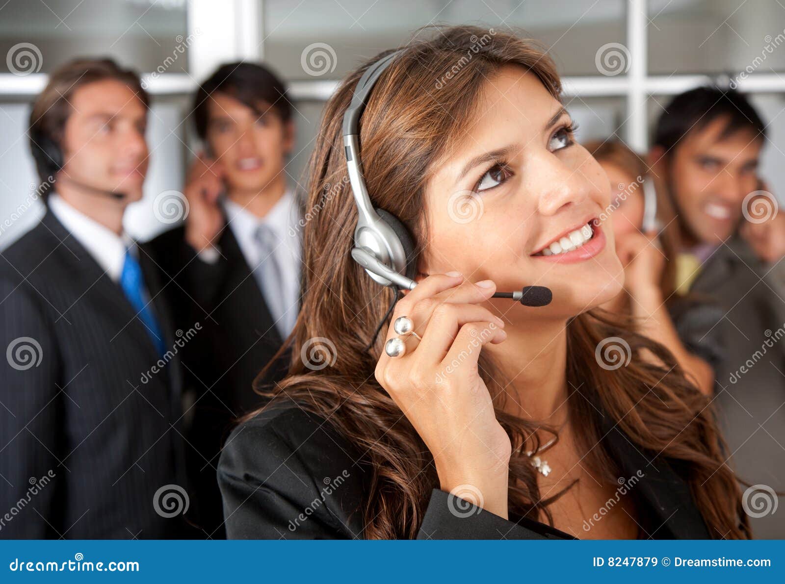 Customer Services Representative Stock Image - Image of personal ...