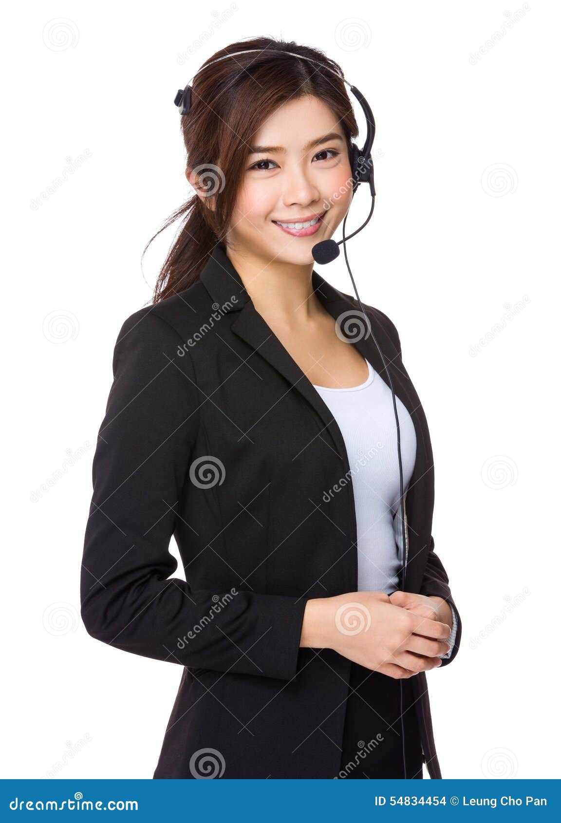 Customer Services Representative Stock Photo - Image of center, happy ...