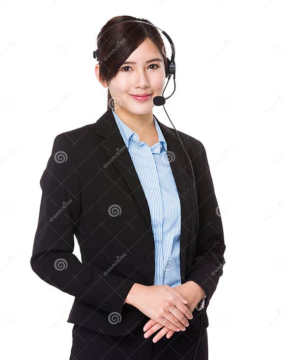 Customer Services Representative Stock Photo - Image of center ...