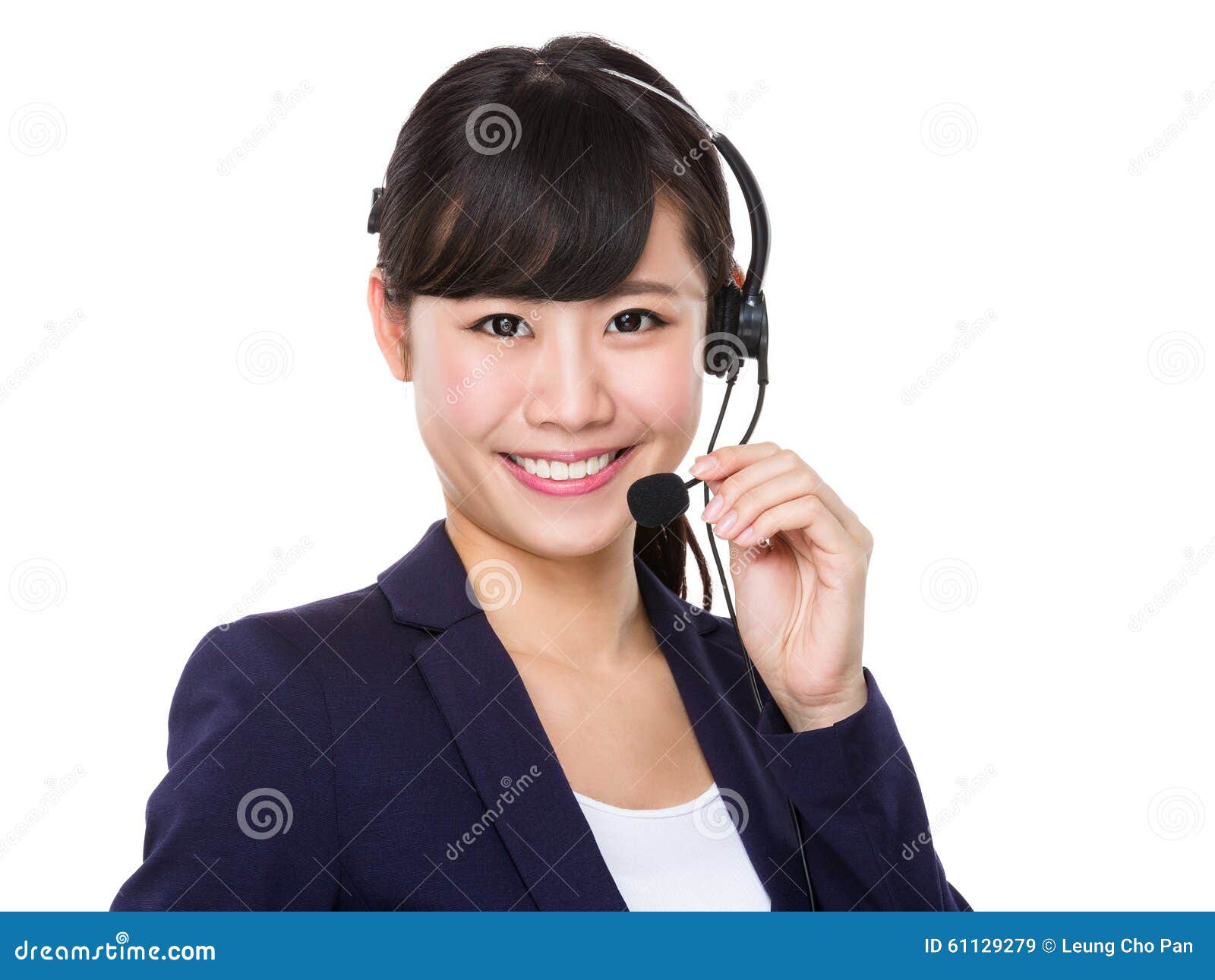 Customer Services Representative Stock Image - Image of female, help ...