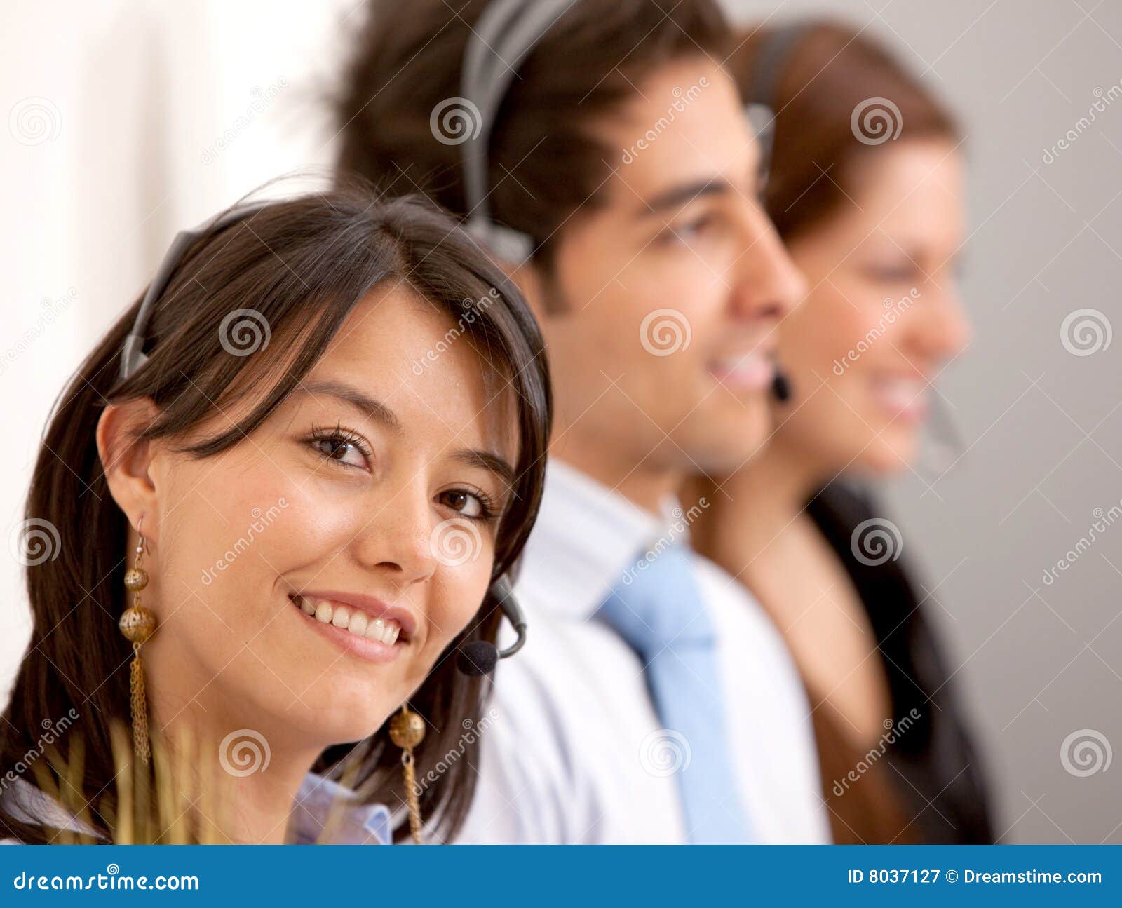 Customer Services Representative Team Stock Image - Image of business ...
