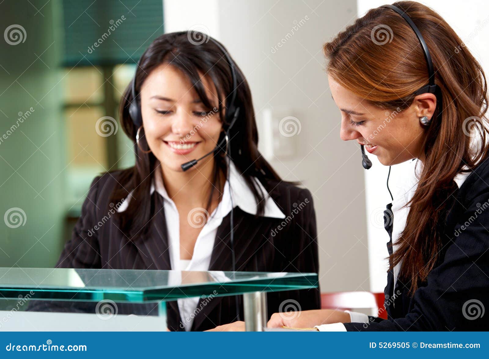 Customer Services Representatives Stock Image - Image of personal ...