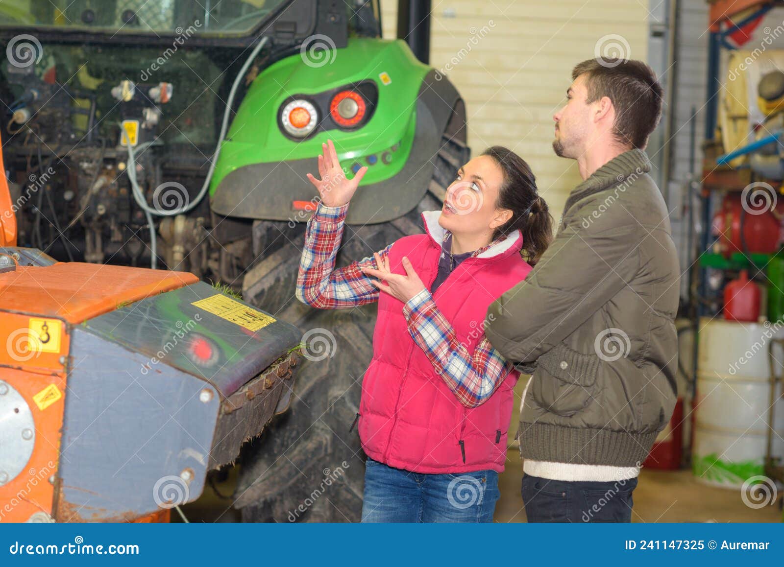 Customer showing machines stock image. Image of investment - 241147325