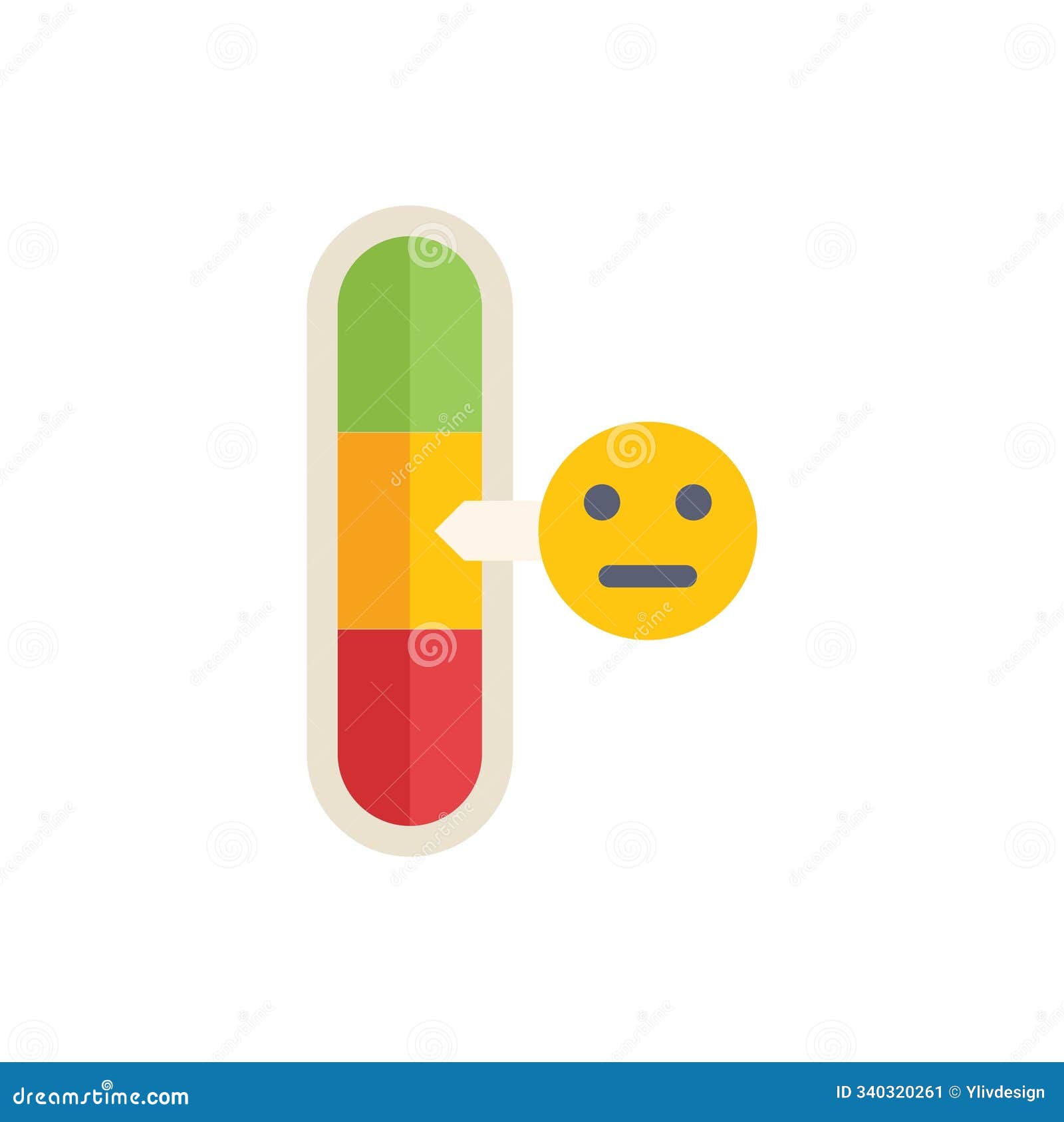 Customer Showing Neutral Feedback On Satisfaction Level Meter Royalty ...