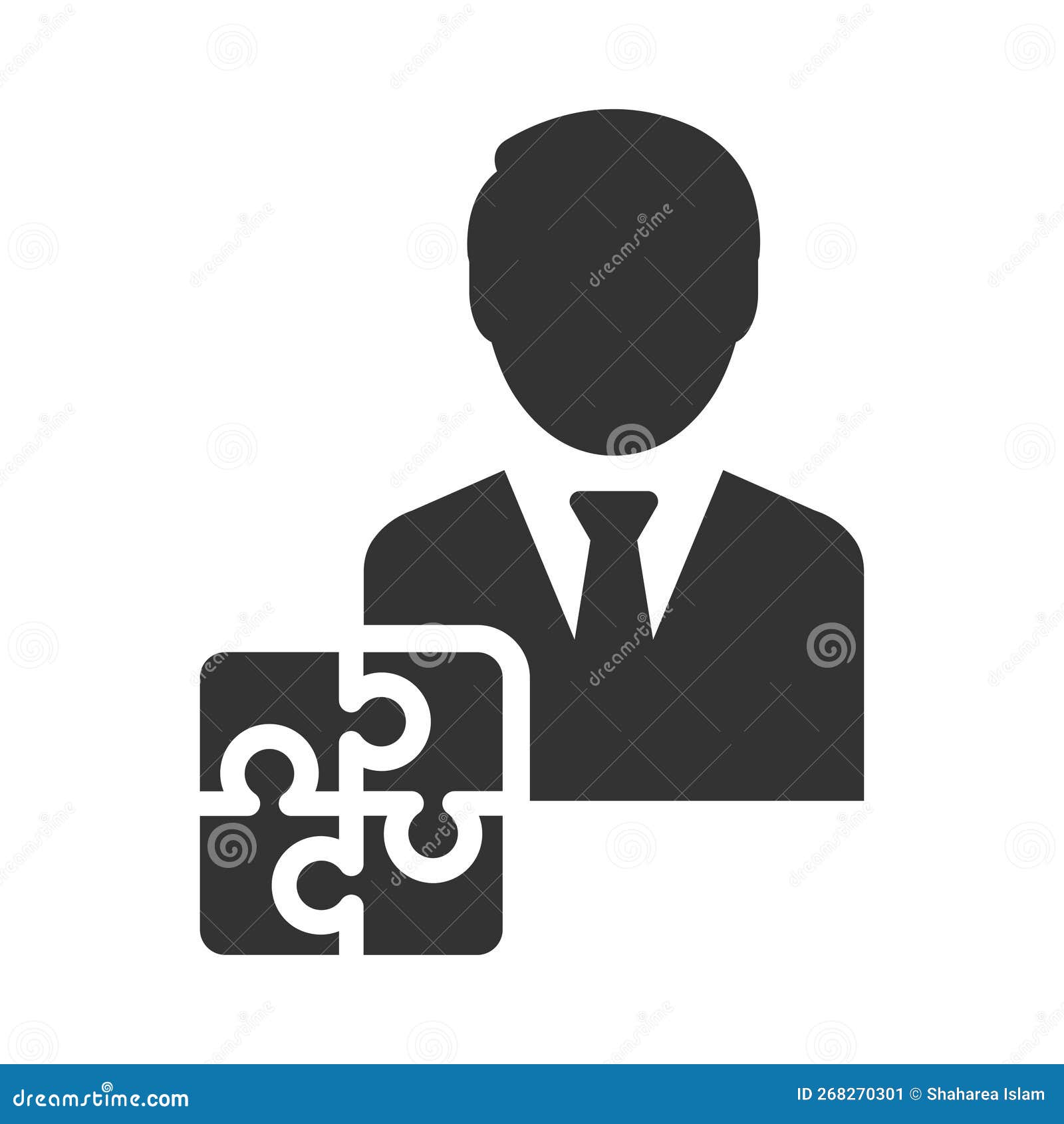 Customer solution icon stock vector. Illustration of strategy - 268270301