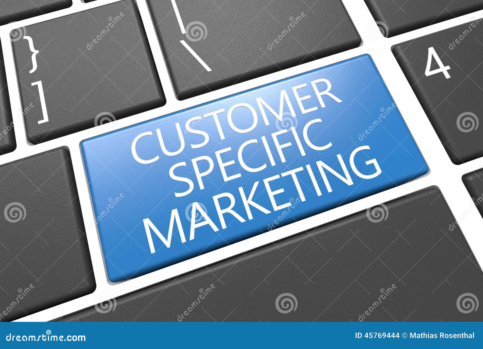 Customer Specific Marketing Stock Illustration - Illustration of data ...