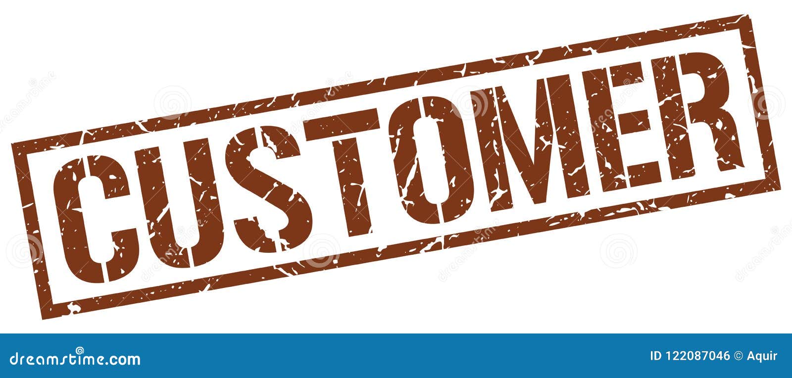 Customer stamp stock vector. Illustration of grunge - 122087046