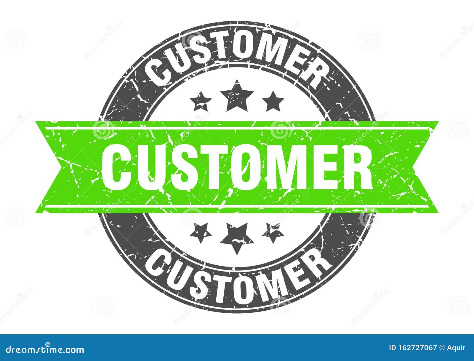 Customer stamp stock vector. Illustration of band, button - 162727067