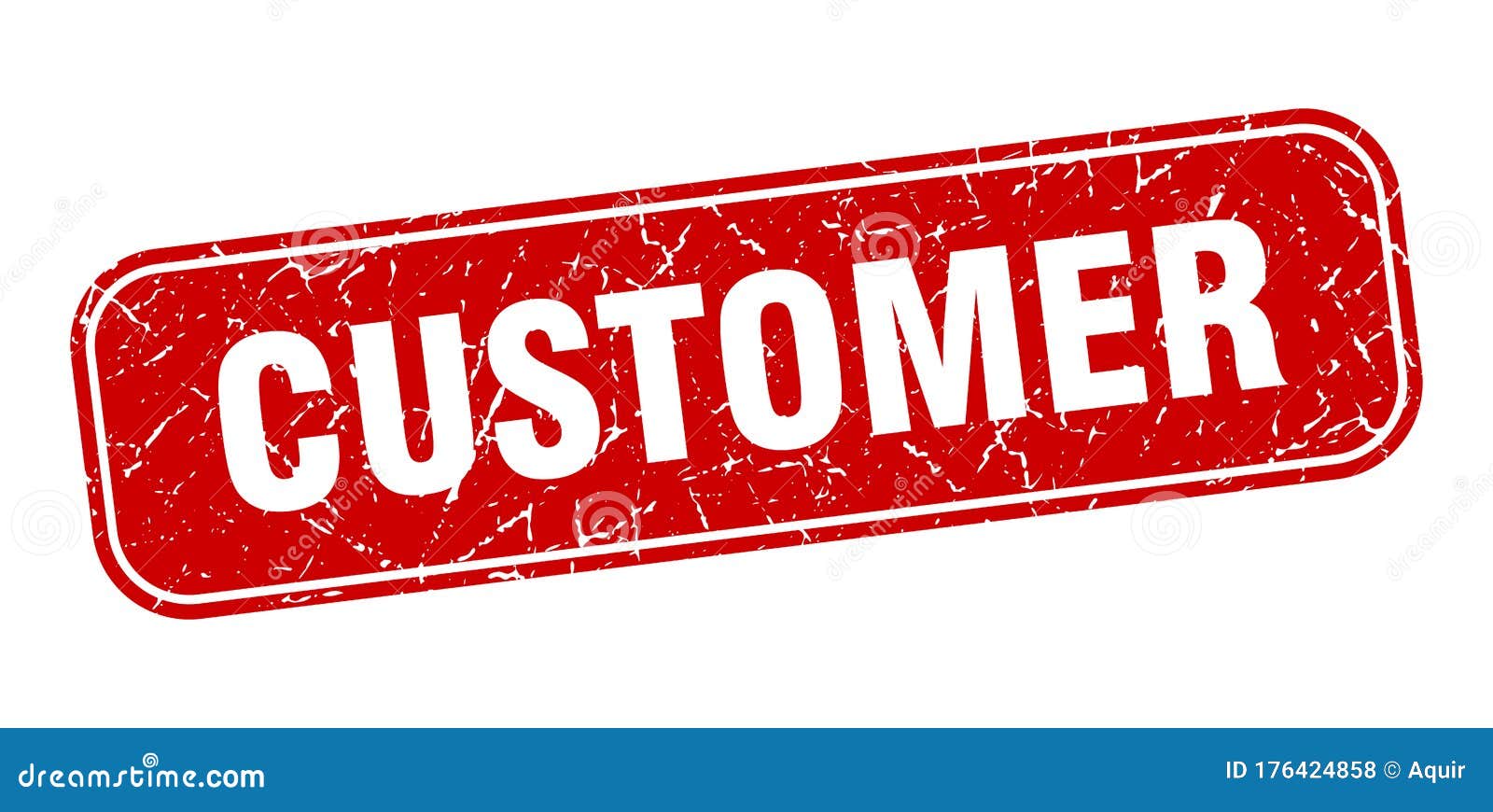 Customer Stamp. Customer Square Grungy Isolated Sign Stock Vector ...