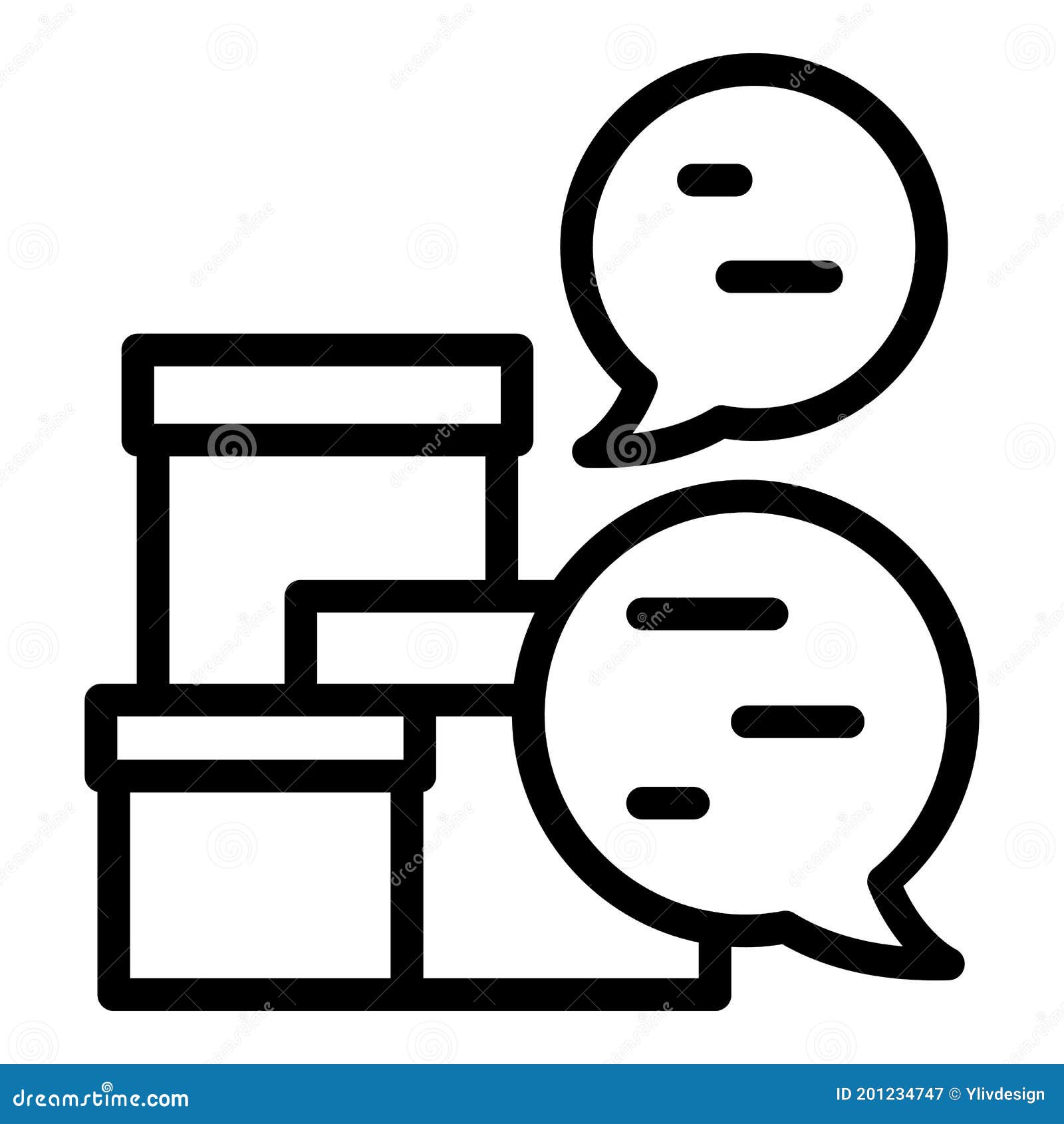 Customer Store Icon, Outline Style Stock Vector - Illustration of ...