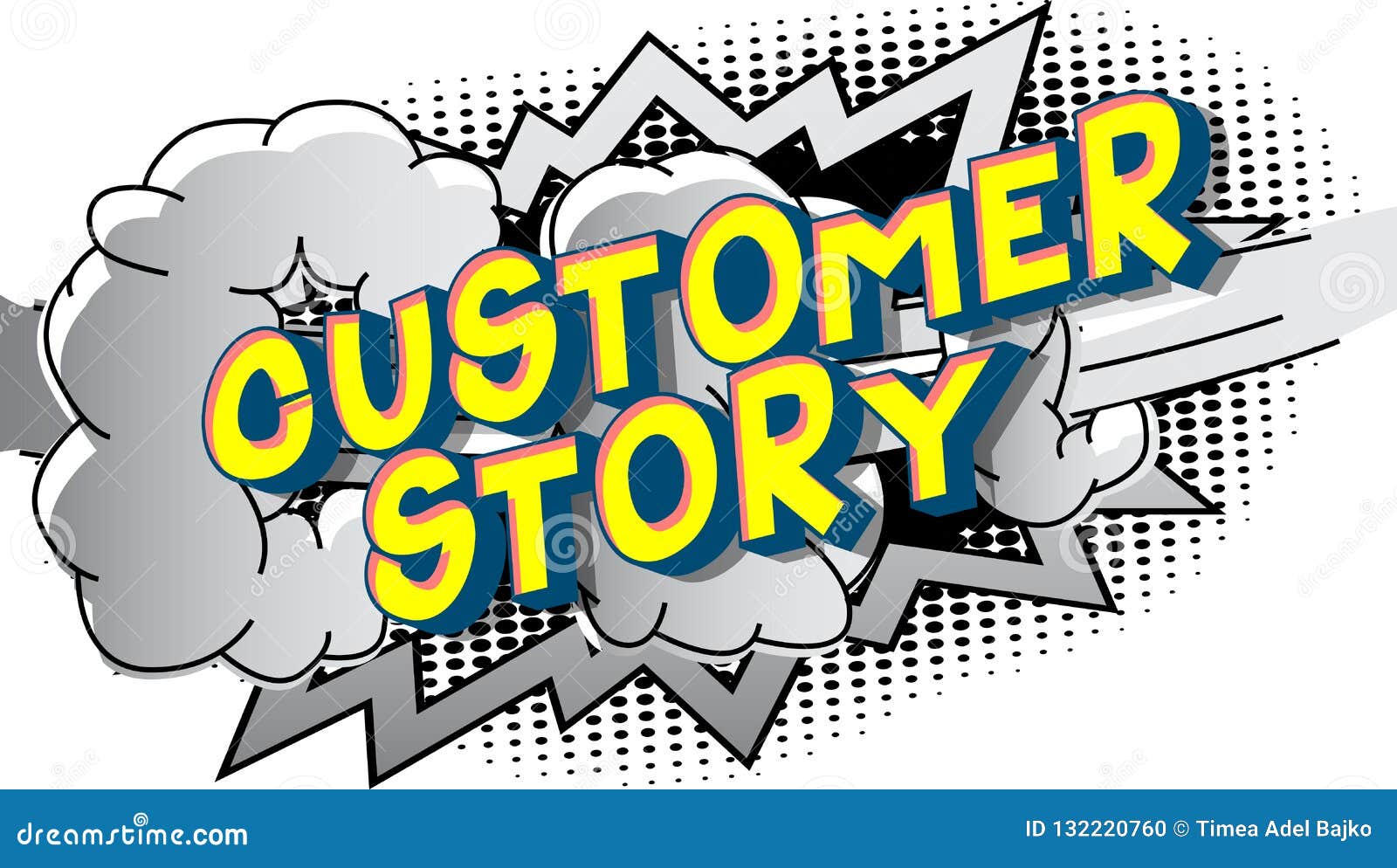 Customer Story - Comic Book Style Words Stock Illustration ...