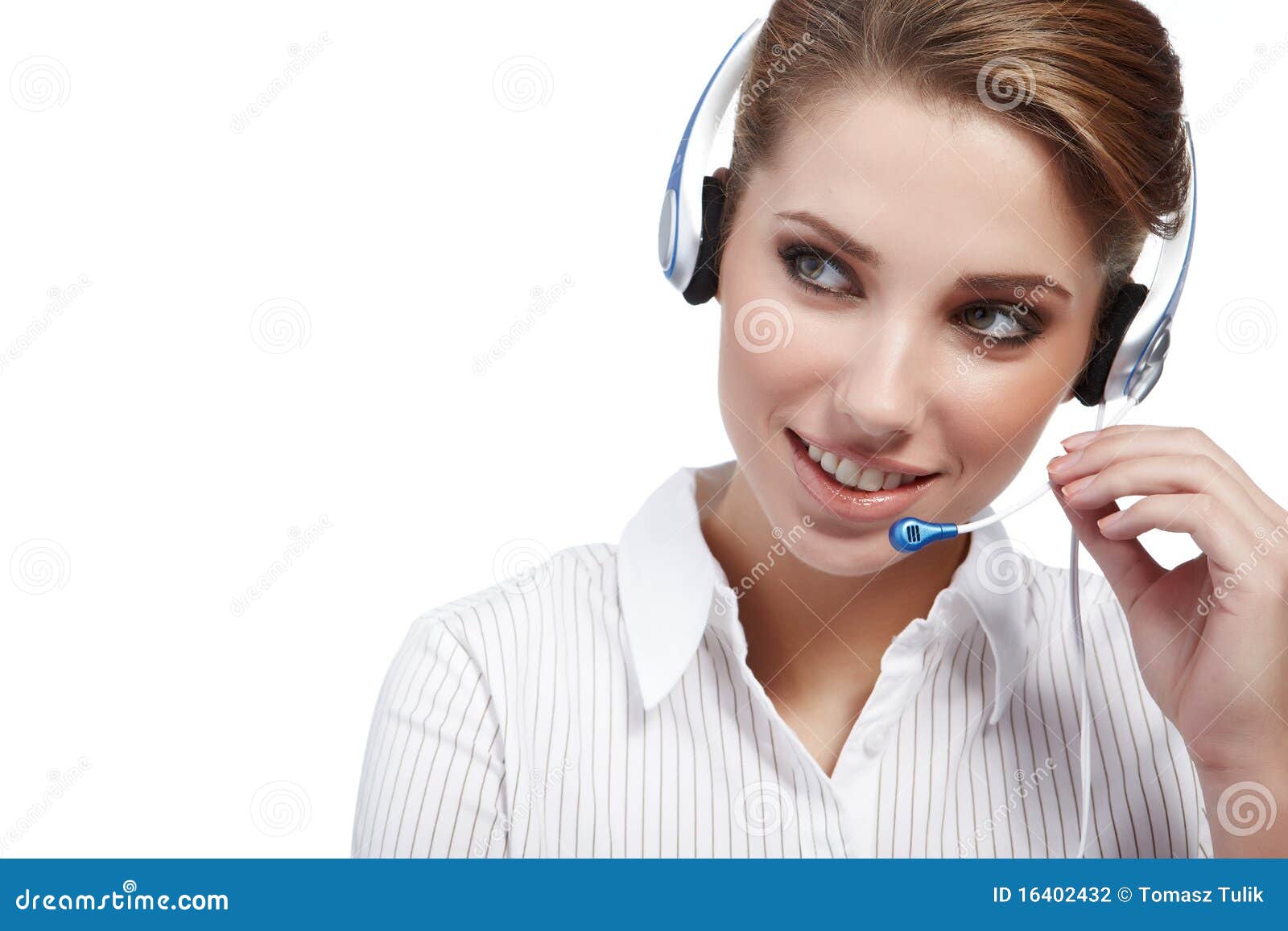 Customer support stock photo. Image of beautiful, female - 16402432