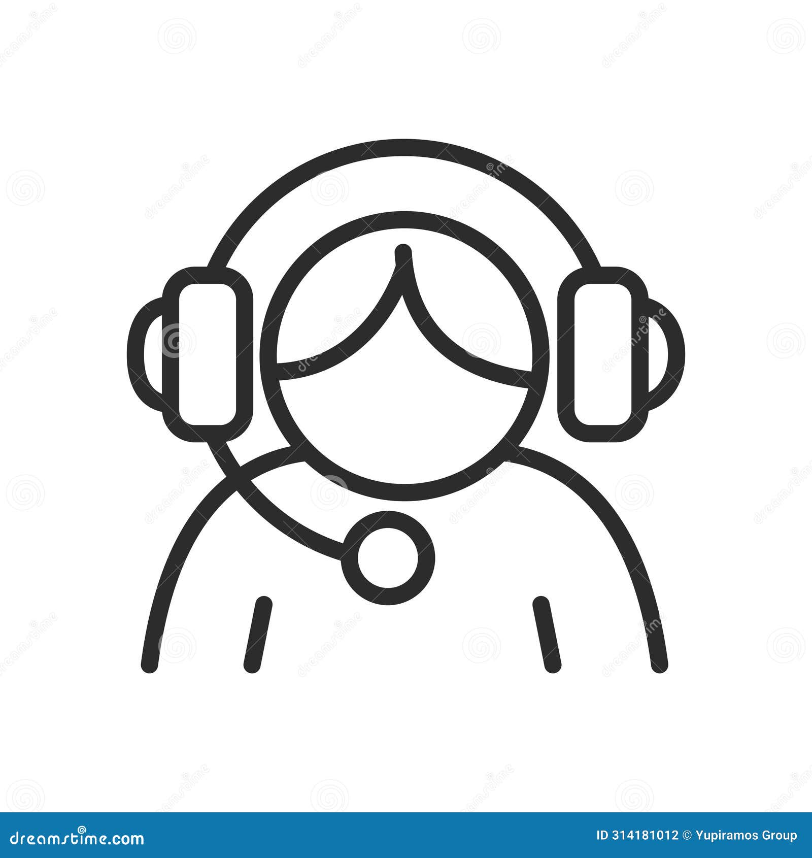 Customer Support Agent Icon Stock Vector - Illustration of vector ...