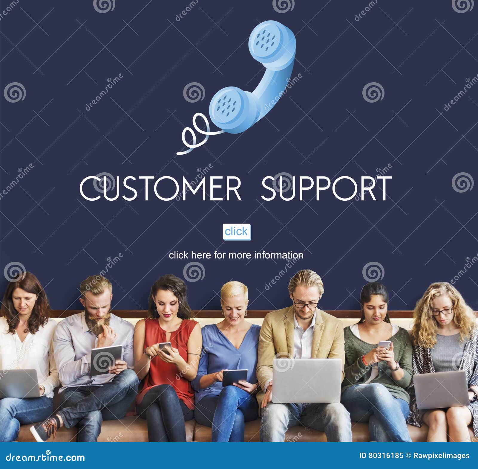 Customer Support Assistnace Help Advice Client Concept Stock Image ...